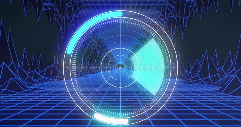 Animation of Circular Scanner Over Graph Processing Data on Grid Stock ...