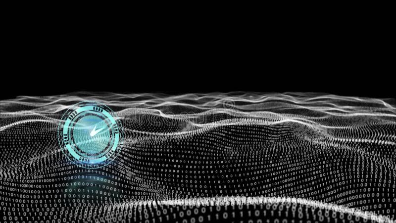 Animation Of Clock Moving Fast Over Binary Coding Stock Footage Video Of Community People