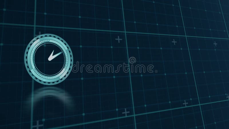 Animation of Clock Moving Fast Over Grid Stock Video - Video of clock ...