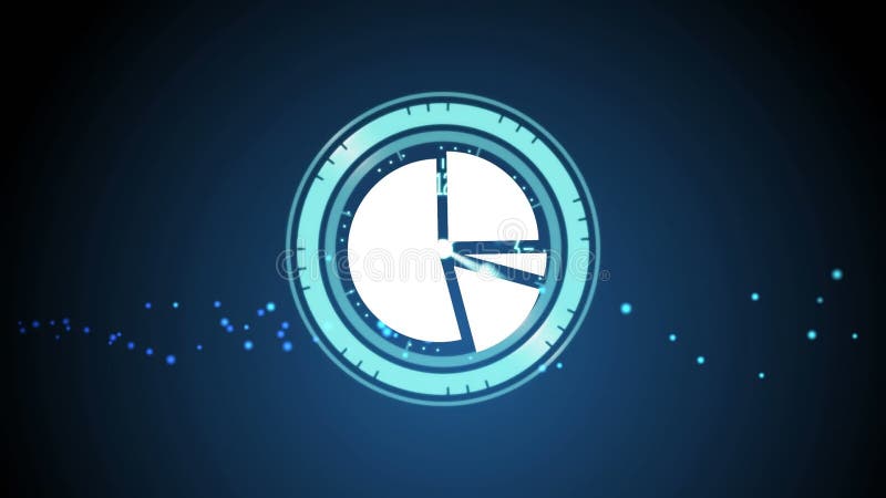 Animation of Clock Moving Over Diagram Stock Video - Video of network ...