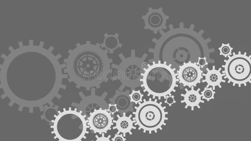 Animation of Cogs Moving on Green Background Stock Footage - Video of ...