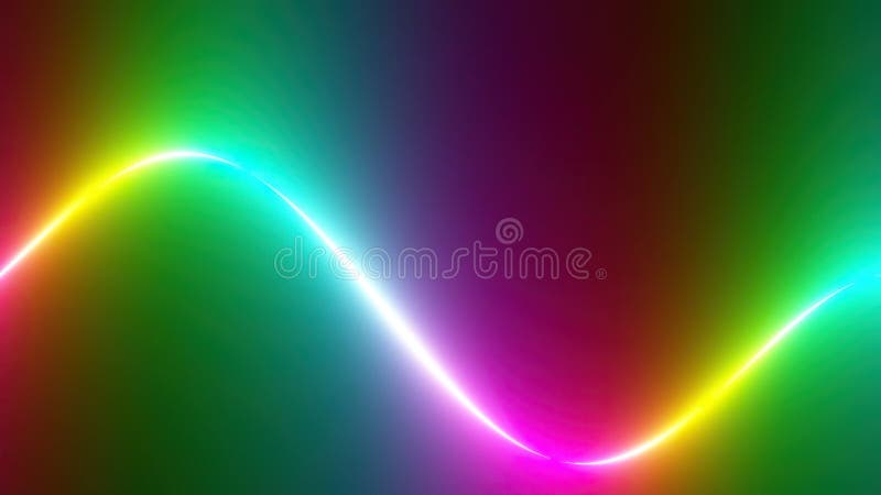 Animation Colorful Abstract Rainbow Spectrum Line Stock Illustration ...