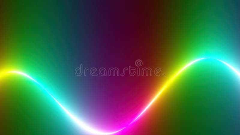 Animation Colorful Abstract Rainbow Spectrum Line Stock Illustration ...
