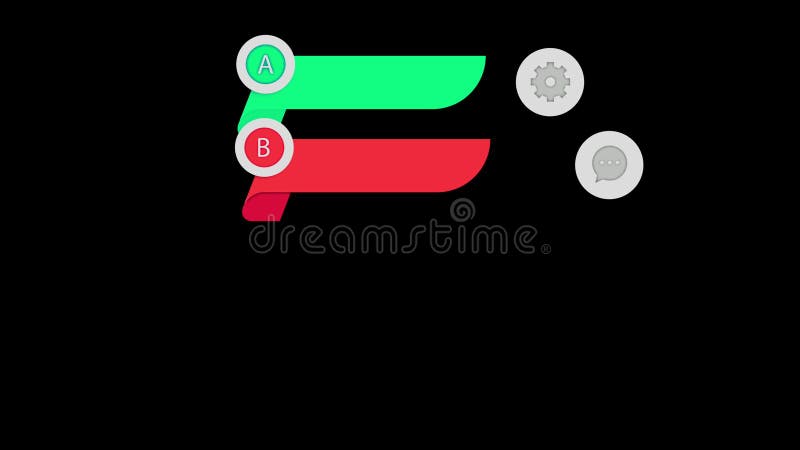 Animation Colorful 5 Step Timeline Infographic Isolate. Stock Video ...