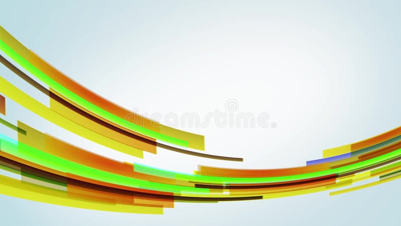 Animation with Colourful Red and Yellow Lines Going in Circle from ...