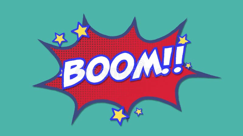 Animation of Comic 5 Options Text Over Multiple Comic Speech Bubbles ...