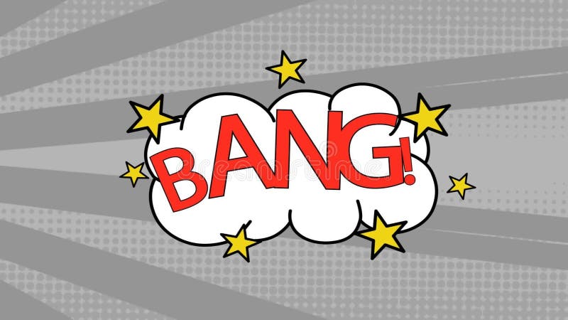 Animation of Comic 5 Options Text Over Multiple Comic Speech Bubbles ...