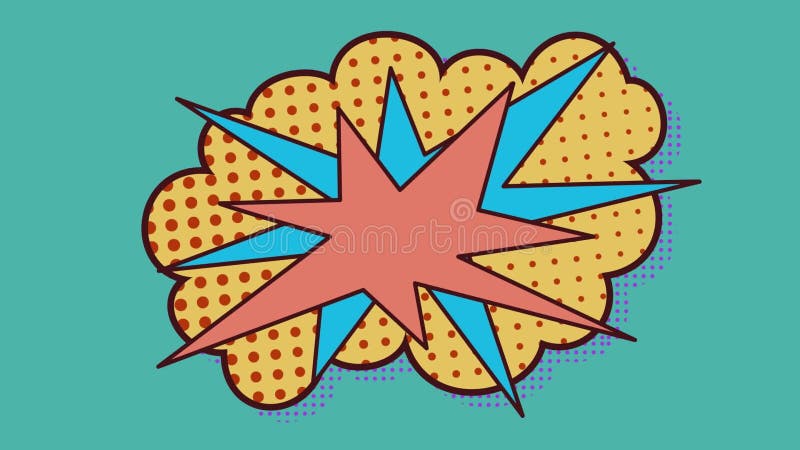 Animation of Comic 5 Options Text Over Multiple Comic Speech Bubbles ...