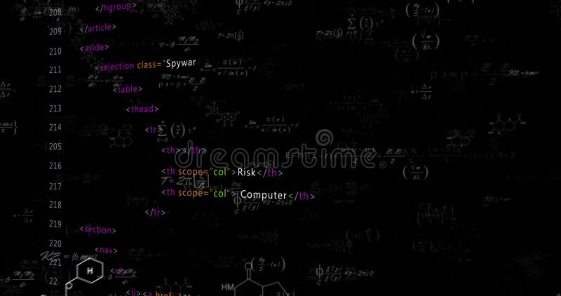 QR Code with Chemical Structures on Green Digital Background, Resembling Animation Stock Video ...