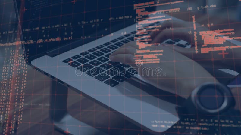 Animation of Computer Language and Graphs Over Cropped Hands of ...