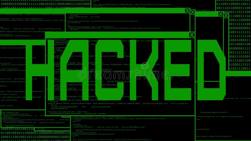 Hacked Computer Code Animation Stock Video - Video of cyberspace ...
