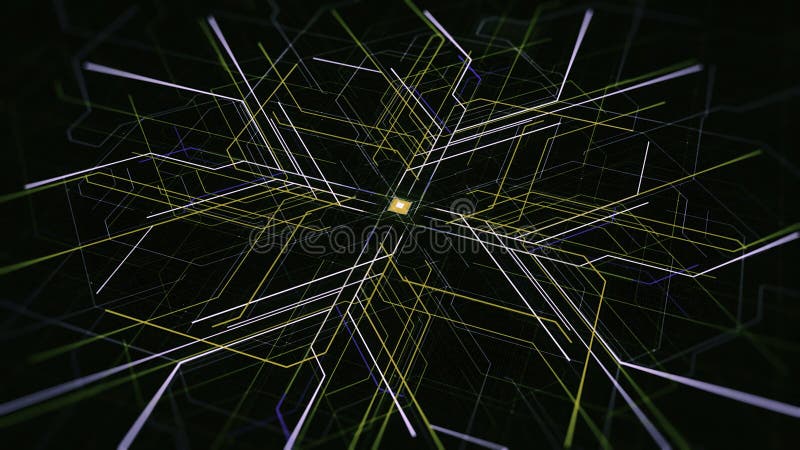 Animation of Computer Neural Circuits. Animation. Cyber Animation of ...