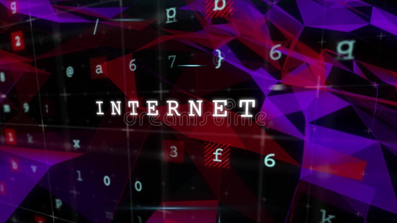 Animation of Computer Words Over Network of Connections and Data ...