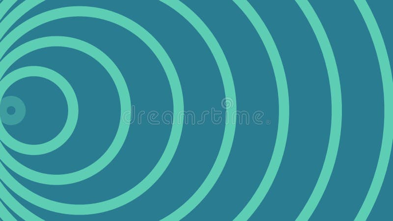 Blue Concentric Circles Animated Background Stock Video - Video of line ...