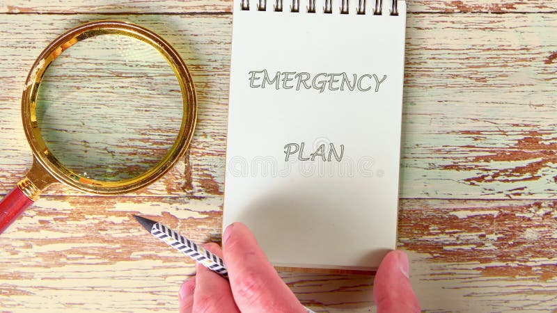Animation of the Conceptual Text of the EMERGENCY PLAN, the Appearance ...