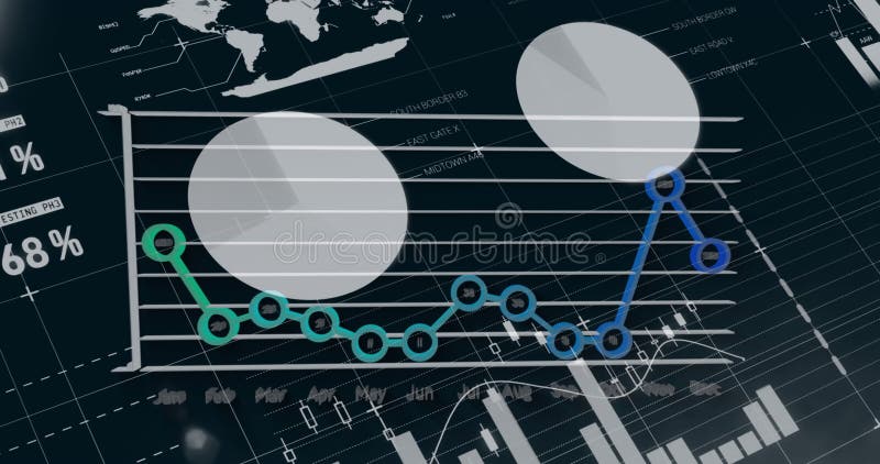 Animation of Connected Dots Forming Graph with Months Name Over ... Animation of Connected Dots Forming Graph with Months Name Over ...