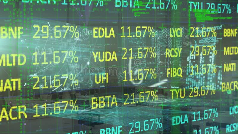 Animation of Connected Dots, Trading Board, Computer Language on Empty ... Animation of Connected Dots, Trading Board, Computer Language on Empty ...