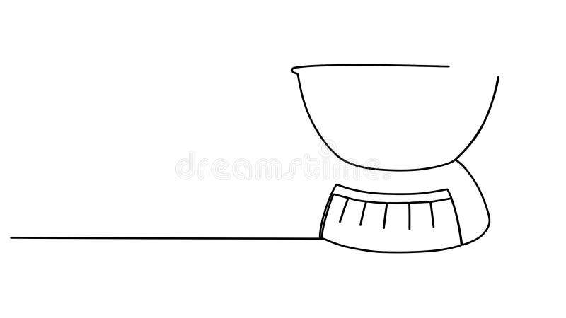 Animation of a Continuous Sewing Machine Pattern with One Line. Stock ...