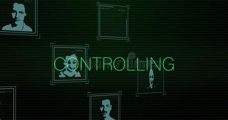 Animation of Controlling Text Over People Icons and Data Processing ...