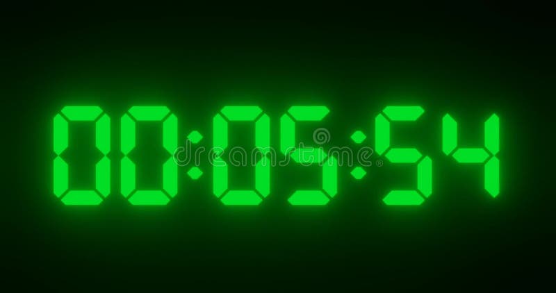 Animation of Countdown of Digital Display Timer or Clock Stock Video - Video of counter, dash ...