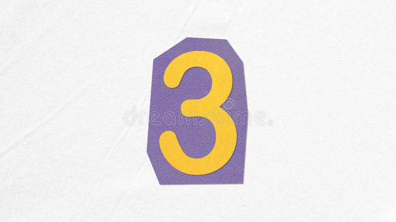 Number 1 - Ransom Note Animation Paper Cut Stock Footage - Video of ...