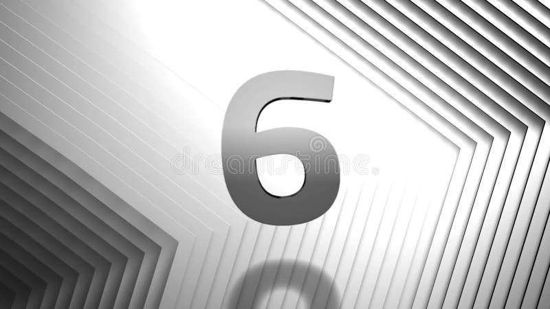 Animation of Countdown Over Pattern on Grey Background Stock Footage ...