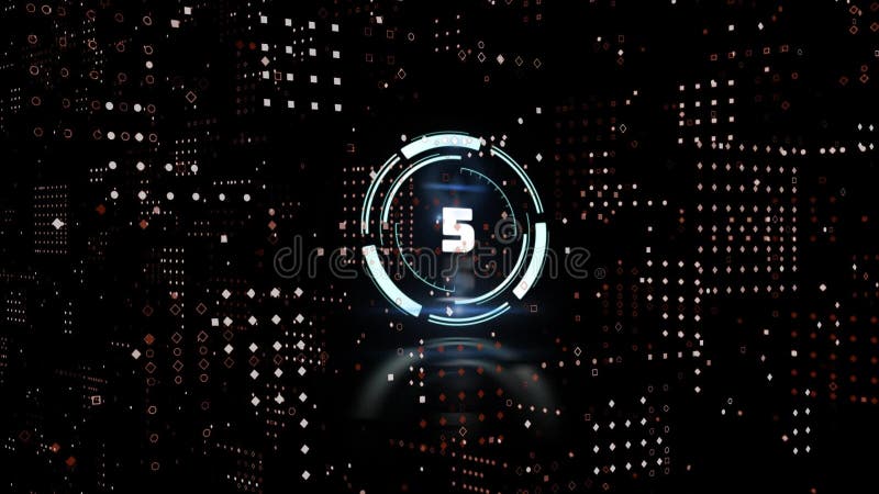 Animation of Countdown with Scope Scanning and World Map Stock Footage ...