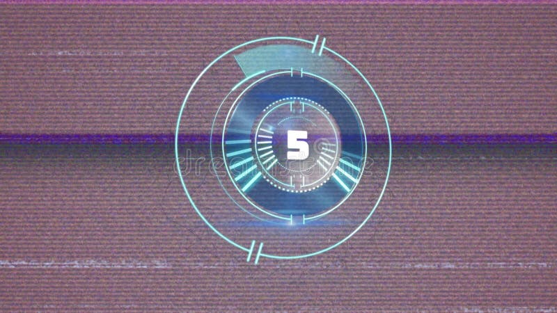 Animation of Countdown, Scope Scanning and Data Processing on Screen Stock Video - Video of ...
