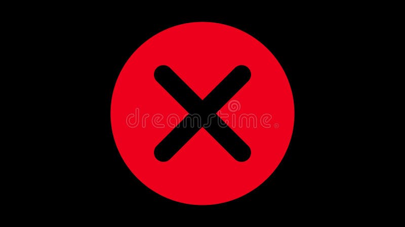 Animation of Cross Sign. Sign on Black Background Stock Footage - Video ...