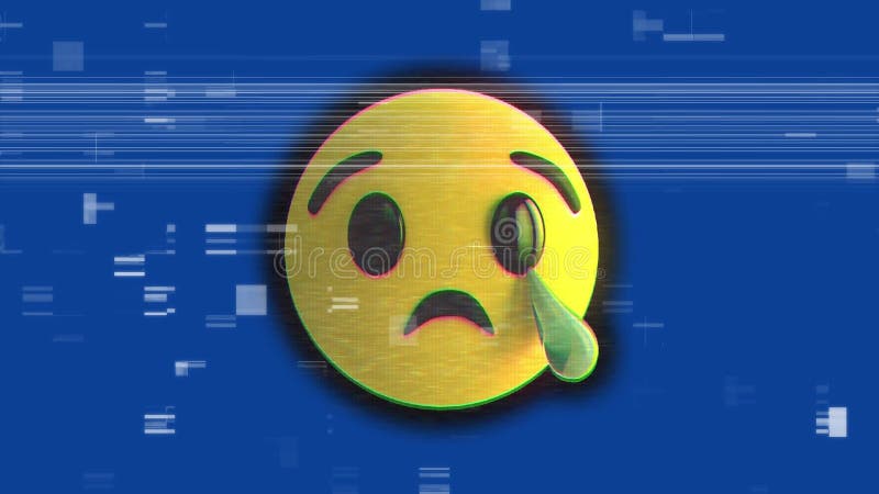 Crying emoticon animation stock footage. Video of footage - 165350988