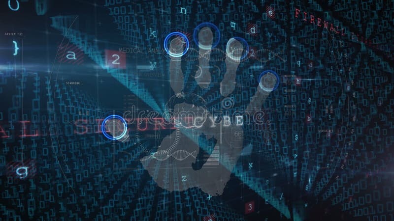 Animation of Cyber Attack and Hand Bionic Security System Over Numbers ...
