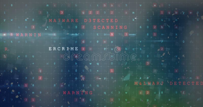 Animation Of Cyber Attack Warning Text And Data Processing Stock Footage Video Of Warning