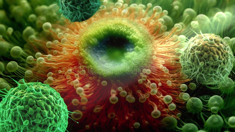 Animation of a Damaged Cancer Cell Stock Video - Video of disease ...