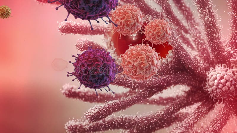 Animation of a Damaged Cancer Cell Stock Footage - Video of dissolve ...