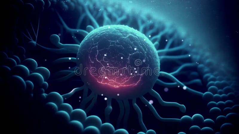 Animation of a Damaged Cancer Cell Stock Footage - Video of ...