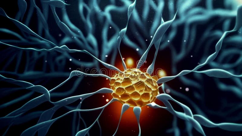 Animation of a Damaged Cancer Cell Stock Footage - Video of cancer ...