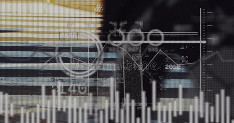 Animation of Data Charts Overlaying Industrial Machinery with Gears ...