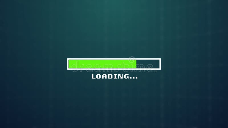 Animation of Loading Over Digital Screen with Lights Stock Video ...