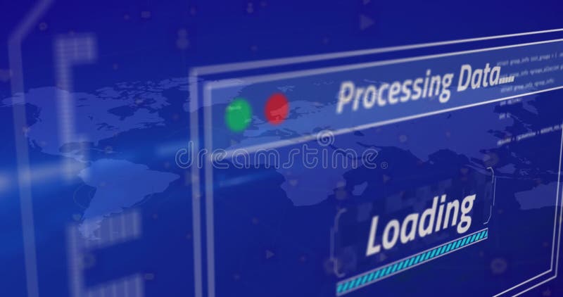 Loading Text Animation with Glitch and VHS Noise Effect on a Letters. Stock Video - Video of ...