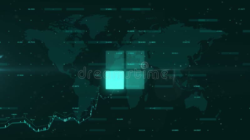 Animation of Loading Over Digital Screen with Lights Stock Video ...