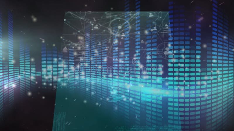 Animation of Data Processing on Cascading Interface Screens Over ...