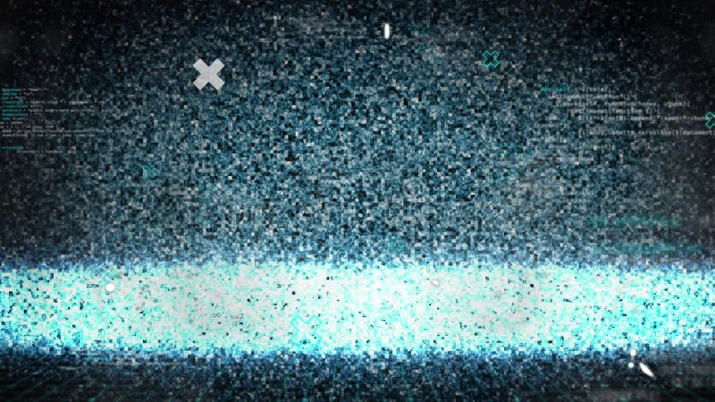 Processing Glitch Flicker Effect 4k Video or Footage with Text ...