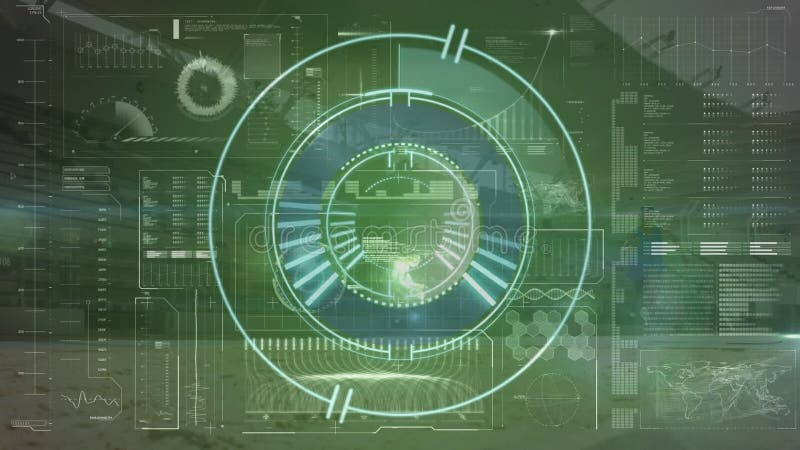 Animation of Data Processing Over African American Male Runner Stock ...