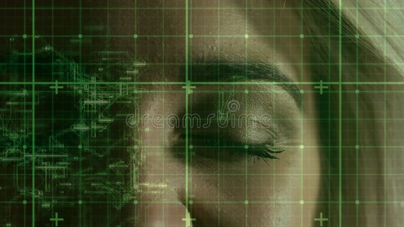 Animation of Data Processing Over Caucasian Woman Stock Video - Video ...