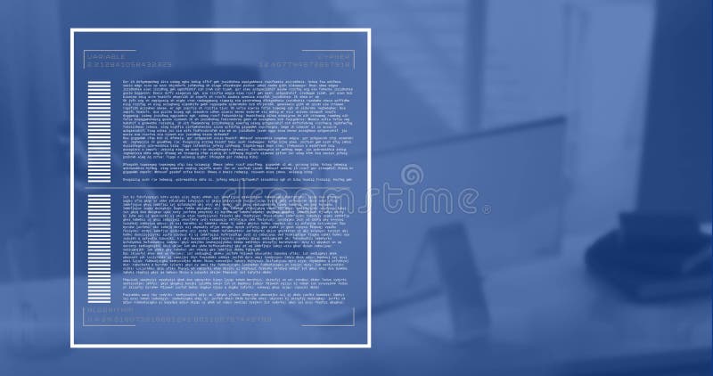 Animation of Data Processing Over Computer in Empty Office Stock Video - Video of empty, office ...