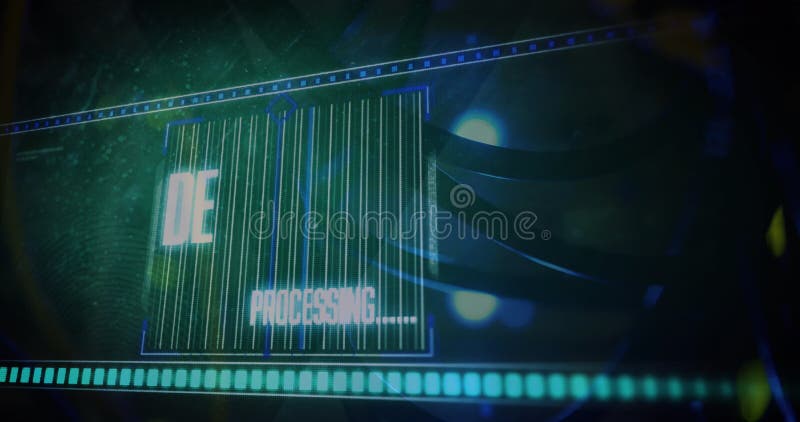 Animation of Data Processing Over Computer Server Cables Stock Footage ...