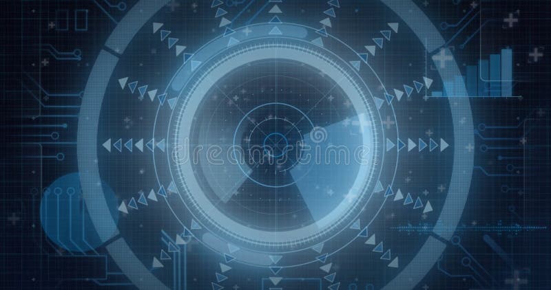 Animation of Data Processing Over Diagrams and Scope Scanning Stock Footage - Video of montage ...