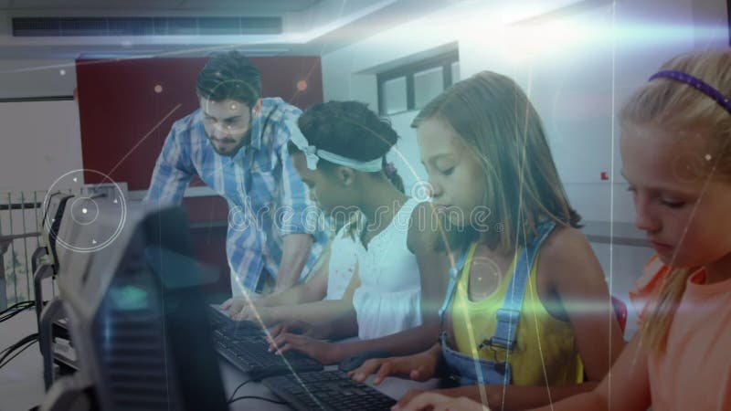 Animation of Data Processing Over Diverse Group of Schoolchildren with ...