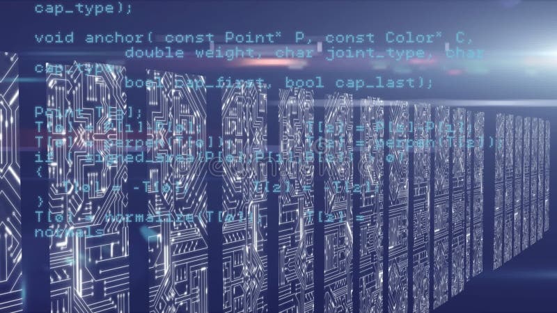 Animation of Data Processing Over Multiple Computer Circuit Boards Stock Footage - Video of ...