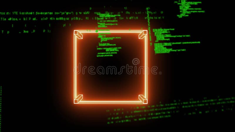 Animation of Data Processing Over Neon Boxing Ring Stock Video - Video ...